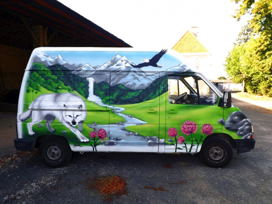 Syndrom Art » Customisation, Fresques murales » Renault Master Custom